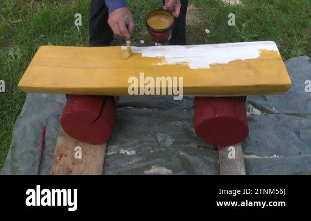 Painting a bench Stock Videos & Footage - HD and 4K Video Clips - Alamy