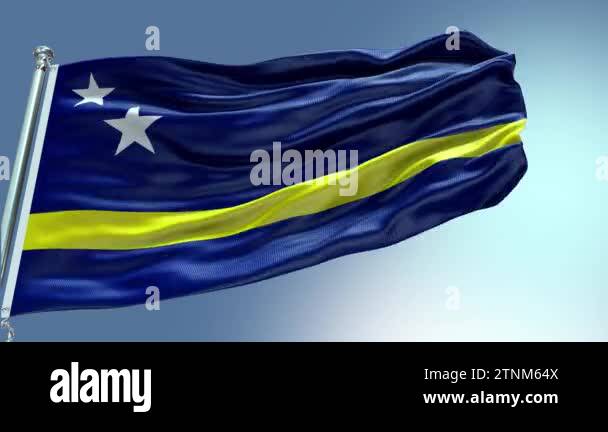 4k render land Flag video waving in wind. land Flag Wave Loop waving in ...