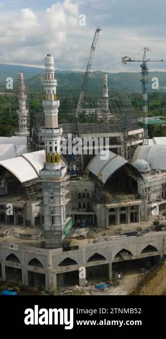 Drone view of new mosque in Zamboanga City. Sadik Grand Mosque ...
