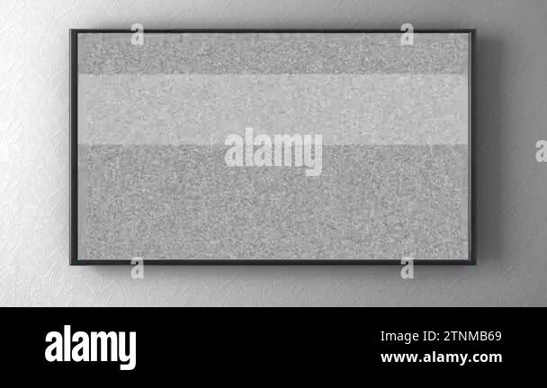 TV on the wall, turning channels animation (two variants Stock Video ...