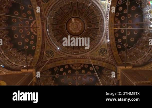 Mosque of Muhammad Ali dome interior isalamic beautiful architecture ...