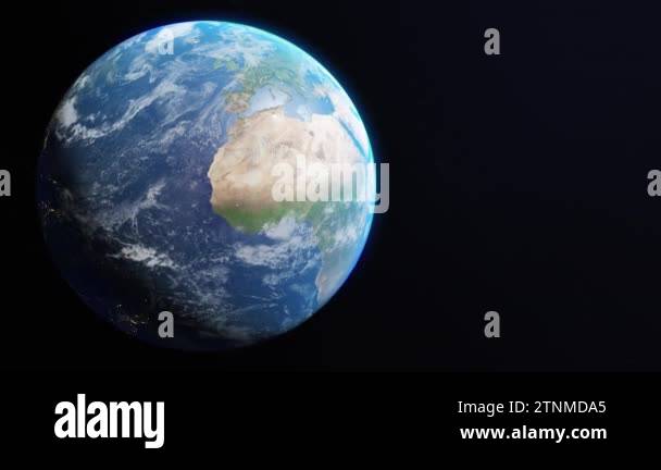 Planet Earth. Spinning globe with stars and constellations. Seamlessly ...