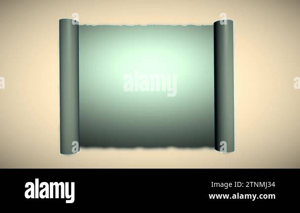 Treasure map animated on vintage parchment paper scroll 4k animation ...