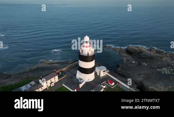 4k Hook Lighthouse situated on Hook Head at the tip of the Hook ...