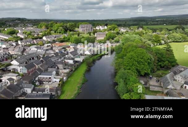 A beautiful old town in Ireland on the River Nore. Thomastown lies on ...