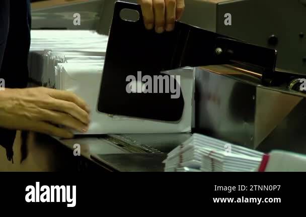 Mail Sorting Office, Mail Staff Working inside a Postal Sorting Office ...