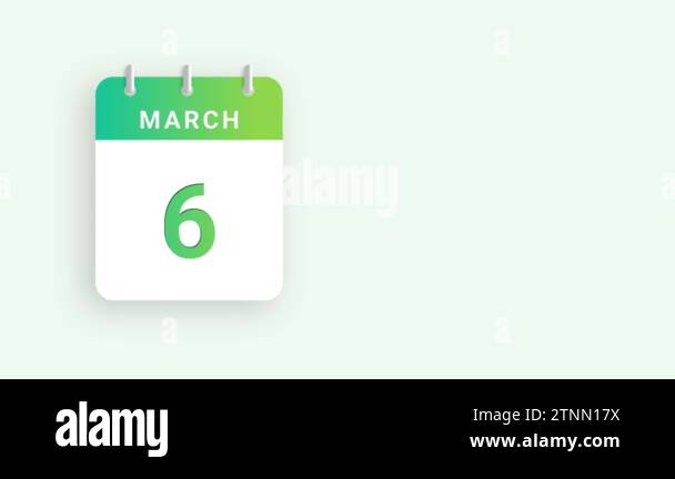 March calendar animation Stock Videos & Footage - HD and 4K Video Clips ...