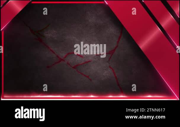 Twitch Overlay Stream Overlay Hd. Red Template Stock Video Footage - Alamy
