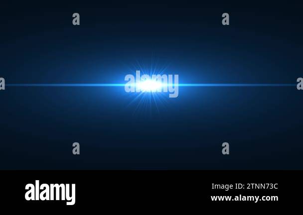 Abstract blue optical shine light lens flares flickering animation ...