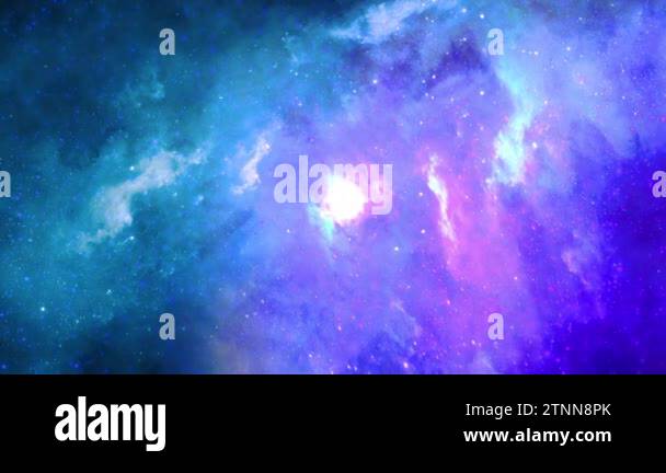 Fly through large clusters of stars galaxy nebula. universe. planet ...