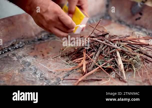 Firewood lighting materials Stock Videos & Footage - HD and 4K Video ...