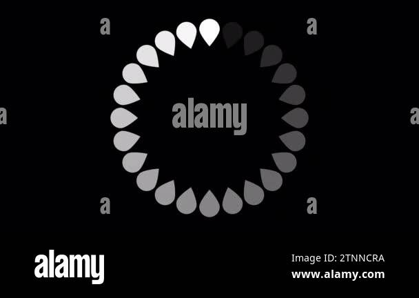 Loading Circle, Video. Loading Animation Icon on Transparent Background ...