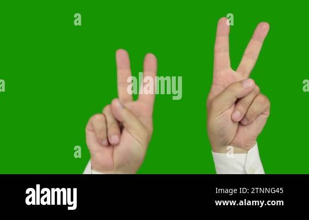 Symbols victory sign hand one Stock Videos & Footage - HD and 4K Video ...