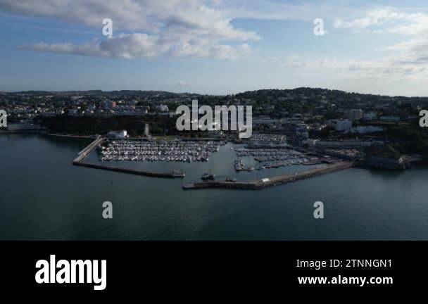 Torquay, Torbay, South Devon, England: DRONE VIEWS: The drone shows a ...