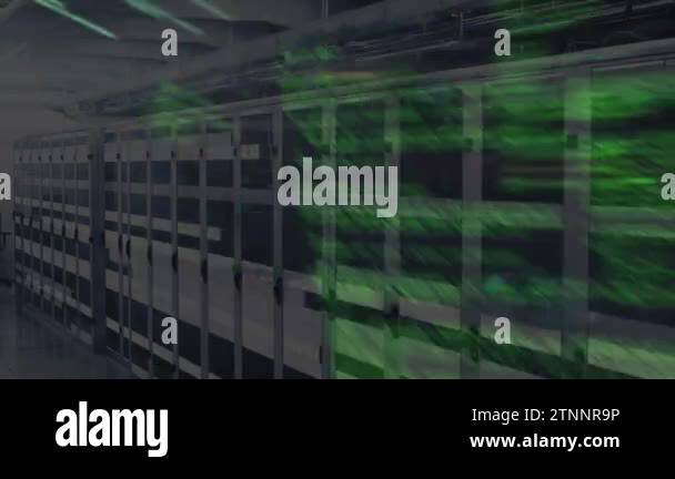 Animation of computer language, square over mathematical equations and ...