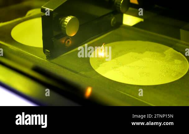 Sintering process of metal laser sintering machine Stock Video Footage ...