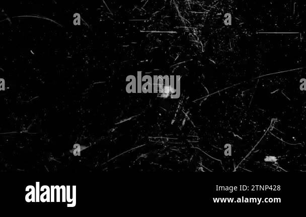 Screen of a Vintage TV with scratches and damage. Old Film Effect ...