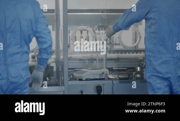 Factory Cleanroom. Pharmaceutical, Biotechnological and Semiconductor ...
