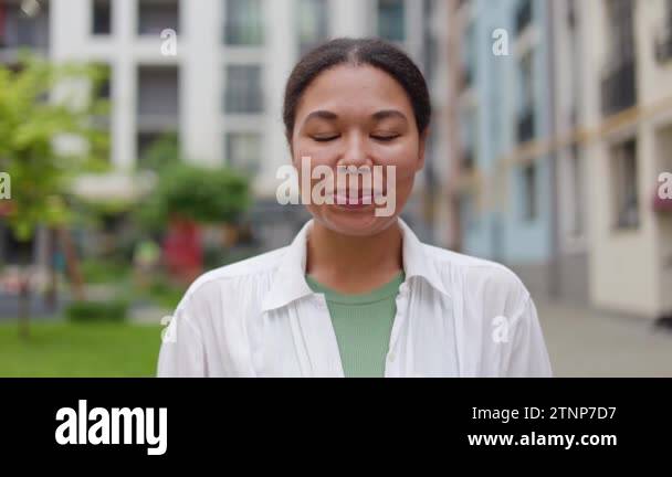 Young Attractive African American Woman Showing Mouth is on Lock. Adult ...