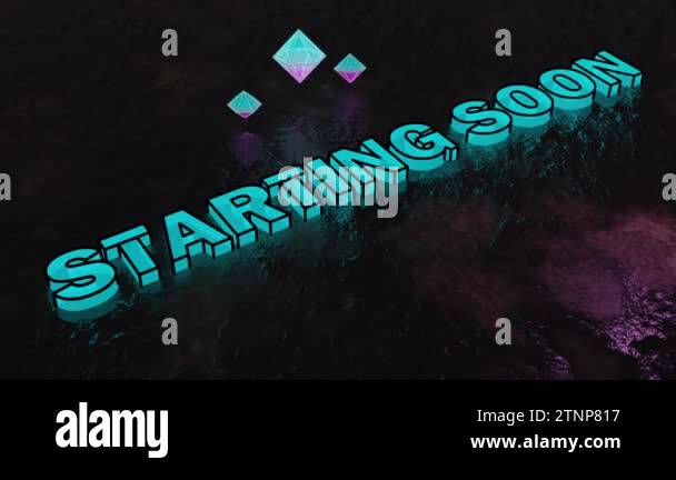 Livestream Gaming Starting Soon Screen : 3D Fantasy Sci-fi Loop Stock ...