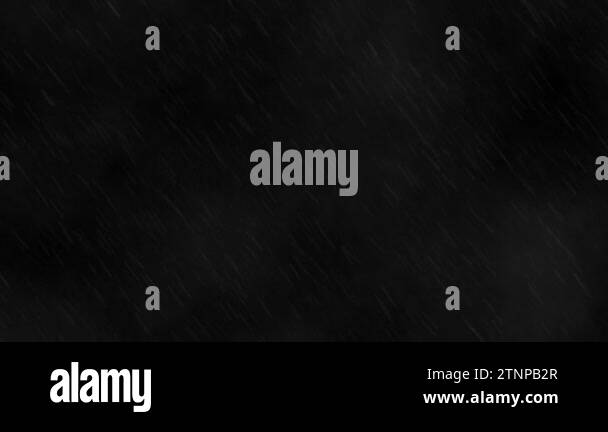 4K Rain Drops Falling effect on black background, rain with light ...