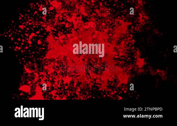 4k Red ink blood splash spots,accidents horror spray,murder killer,war ...
