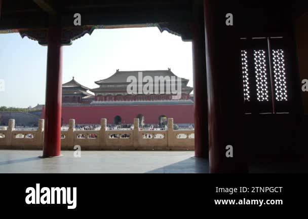 The wooden structure of the imperial palace Stock Videos & Footage - HD ...