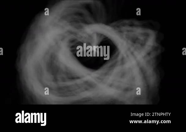 4k Whirl smoke haze pollution hole,cocoon fiber,mist air fog wind ...