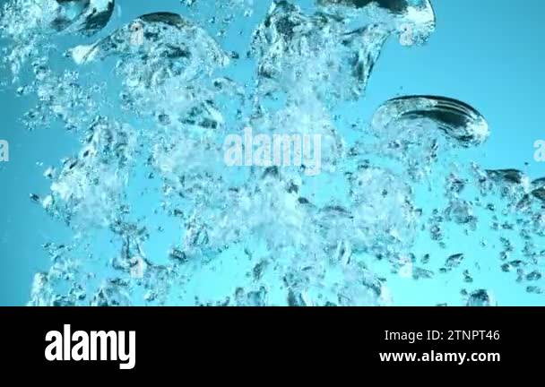 Super Slow Motion of Bubbling Water in Detail. Filmed on High Speed ...