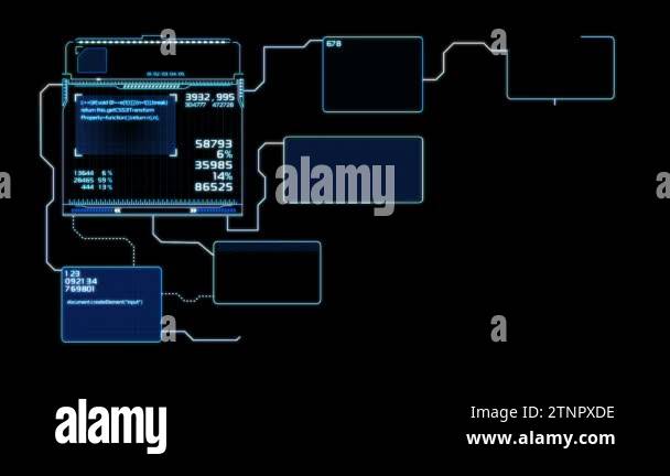 Beautiful Flowcharts Drawing Animation with Flashes Blue Color ...