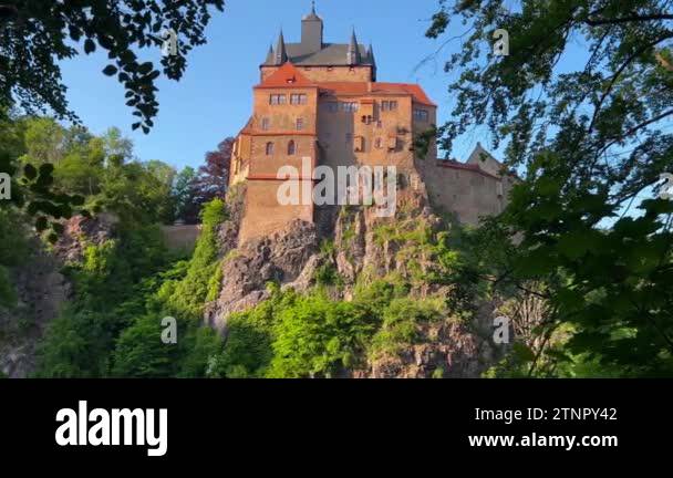 Medieval castle knight fortress kriebstein Stock Videos & Footage - HD ...