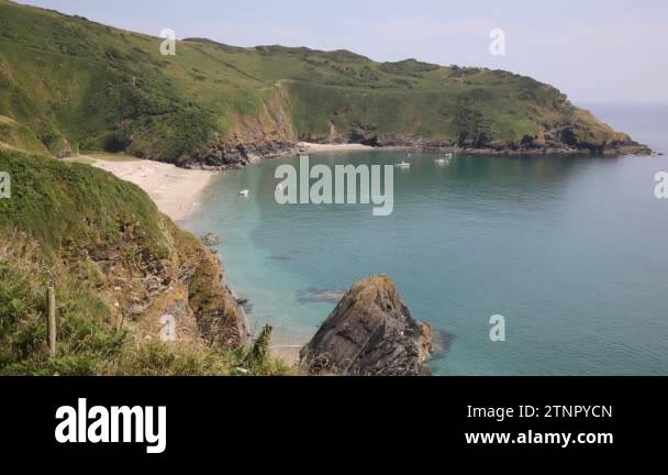 Cornwall lantic bay beach Stock Videos & Footage - HD and 4K Video ...