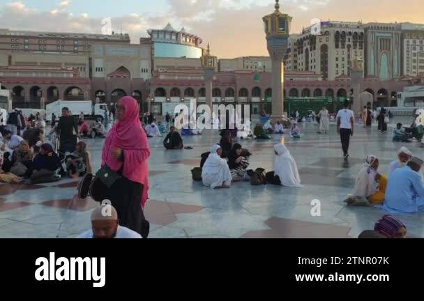 People are Praying at Masjid Nabvi AL Haram at Madinah City of Saudi ...