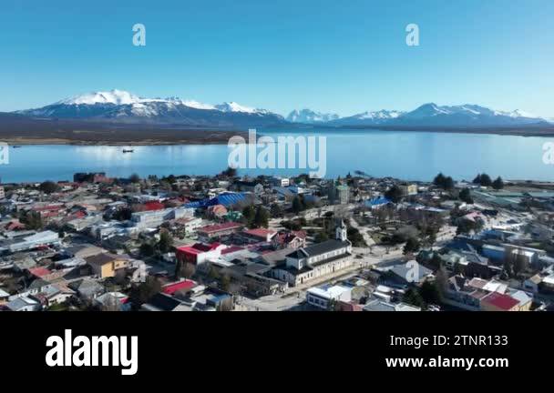 Patagonia Town Of Puerto Natales In Magallanes Region Chile. Antarctica ...