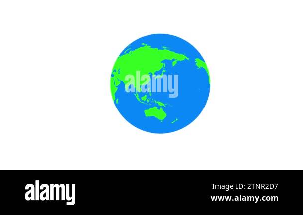 round earth earth green screen animation cartoon earth display earth ...