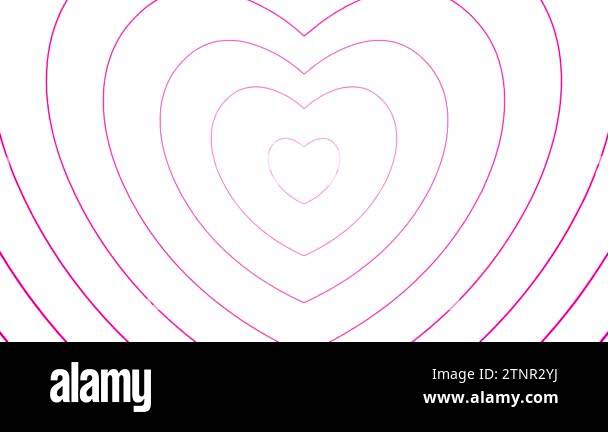 Animated increasing pink hearts appear from the center. magenta ...