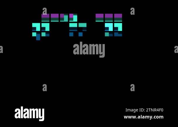 Pixel numeral 81 in retro style, number eighty one, alpha channel Stock Video Footage - Alamy