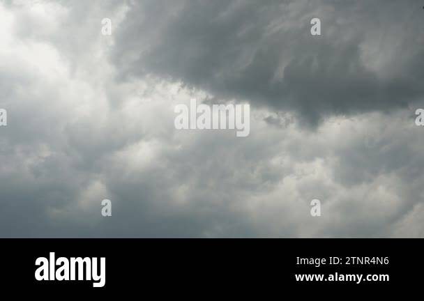 Terrible air whirlwind. Cumulonimbus clouds, shower clouds ...