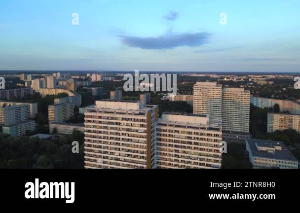 Berlin city Housing estate Marzahn Germany. Panel system building ...