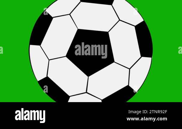 Spinning and expanding football motion graphics with green screen ...
