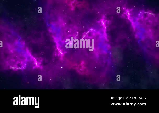 4K 3D Animation of flying through glowing nebulae and stars Space ...