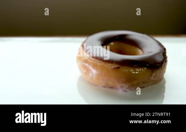 assorted donuts with different fillings and icing. Dolly video. High quality FullHD footage ...