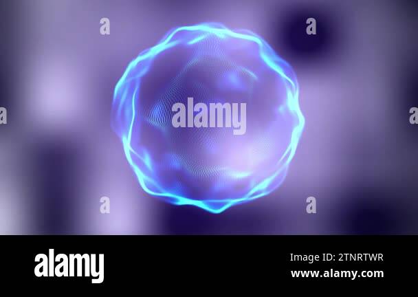 Abstract liquid geometric sphere. Smooth movement on a light background ...