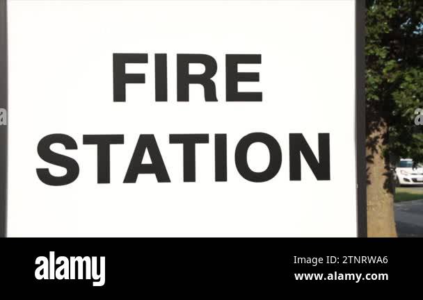 Fire station road sign Stock Videos & Footage - HD and 4K Video Clips ...