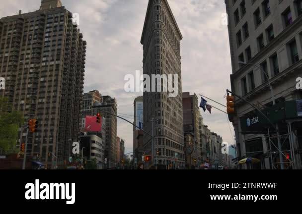NEW YORK CITY - CIRCA 2017 - Traffic passing in front of New York's ...
