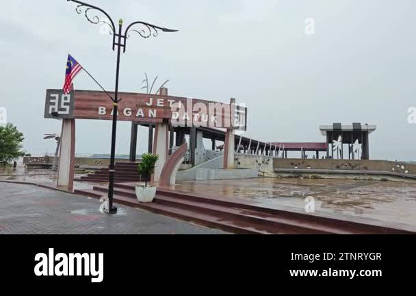 Perak, Malaysia, July 19, 2023: Scene of the empty street around the ...