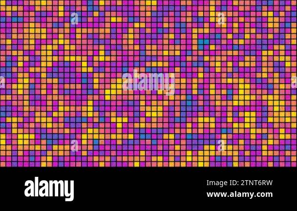 Animated multicolored pixel mosaic background 4K resolution abstract motion design Stock Video ...