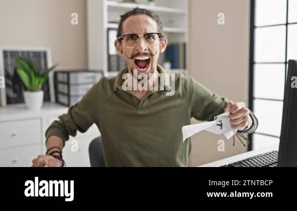 Angry man office worker Stock Videos & Footage - HD and 4K Video Clips ...