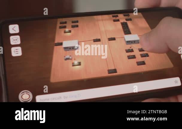 Images of types of circuit elements on mobile phone screen Stock Video ...