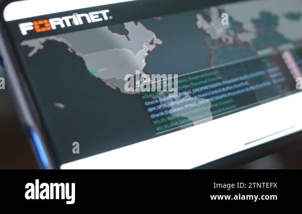 Cyber attack map navigation on smartphone. Displays Show Various ...